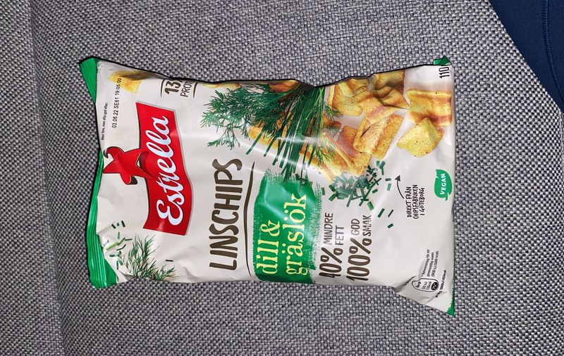 Linsechips dill & gräslök, Estrella | Noba