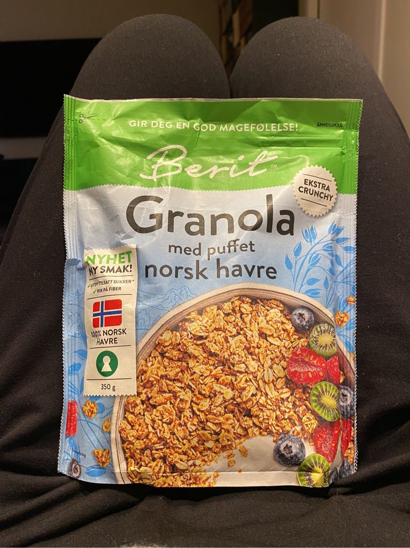Granola med puffet norsk havre, Berit | Noba