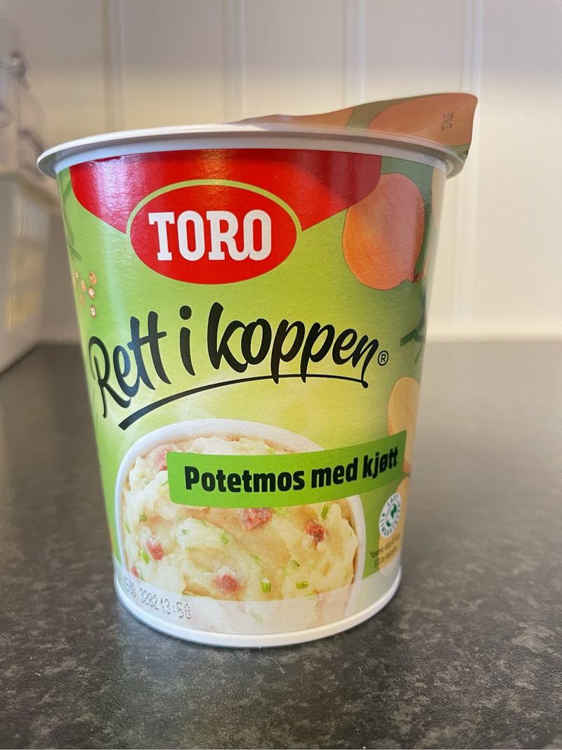 Rett i koppen potetmos med kjøtt, Toro | Noba