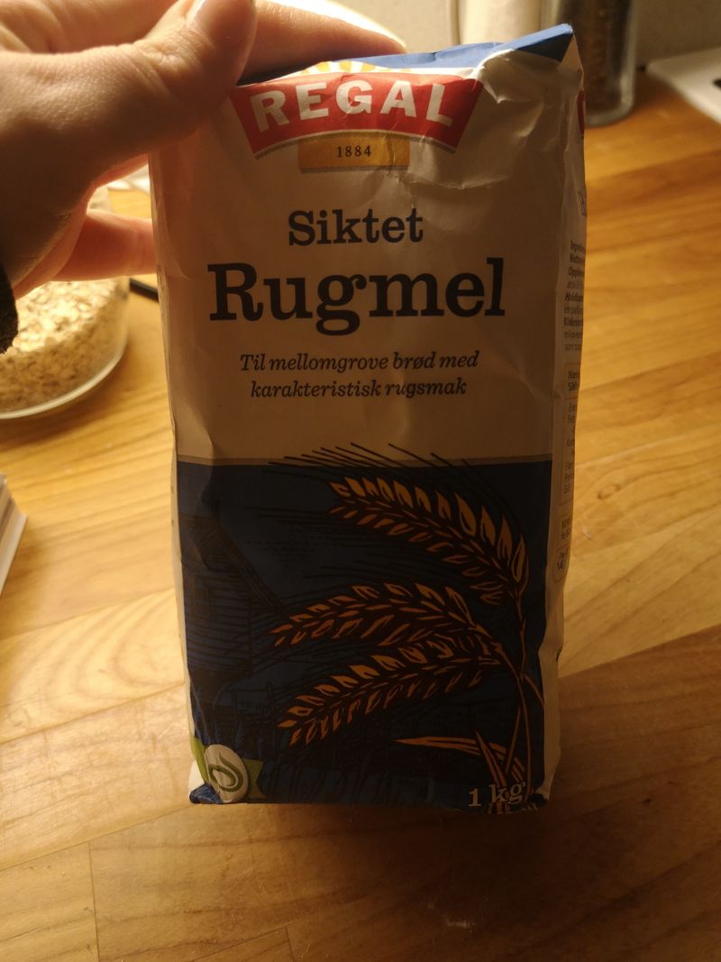 Siktet rugmel, Regal | Noba