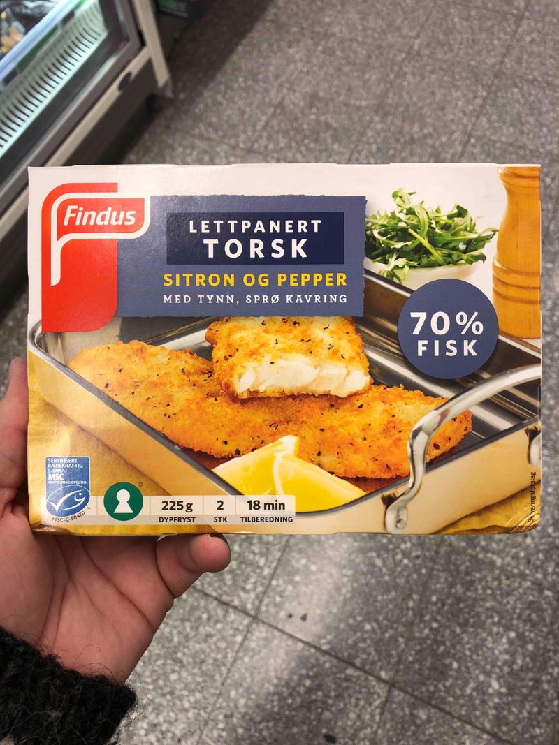 Lettpanert torsk, Findus | Noba