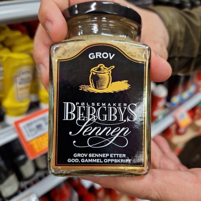 Grov sennep, Pølsemaker Bergbys | Noba